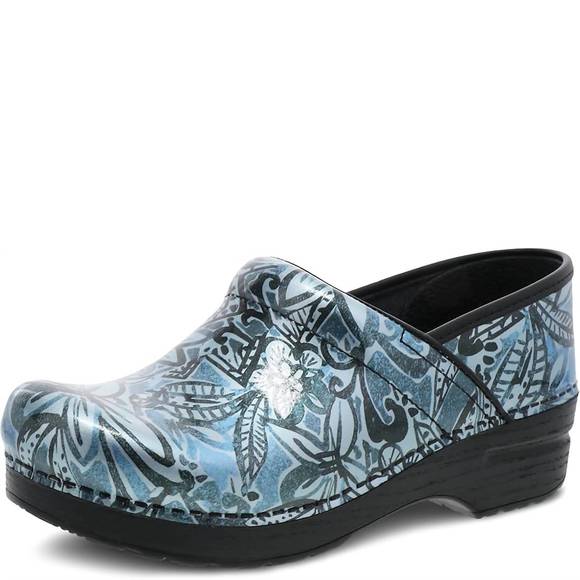 Dansko | Shoes | New Dansko Women Prof Clog In Denim Floral | Poshmark